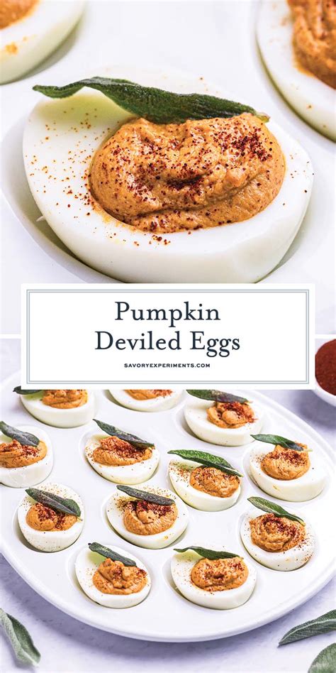 Pumpkin Deviled Eggs Recipe Savory Experiments