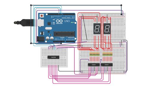 Circuit Design Aufgabe 4 Tinkercad