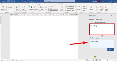 2 Cara Translate Bahasa Inggris Ke Indonesia Di Microsoft Word