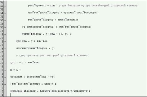 7a and 4 7b show the pursuit projection mat lab coding in which the