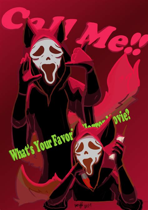 Few Days Till October So I Just Wanted To Draw Furry Ghostface I Did