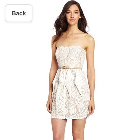 New Jessica Simpson Pearl Strapless Dress Size 4