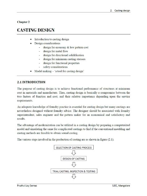 Chapter 2 Casting Design Pdf