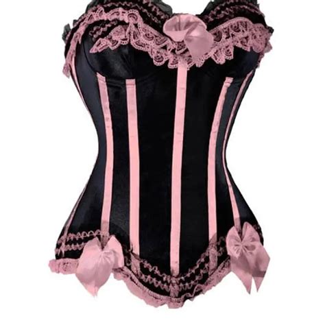 Wholesale Brocade Lace Up Boned Burlesque Gothic Corset Satin Bustier