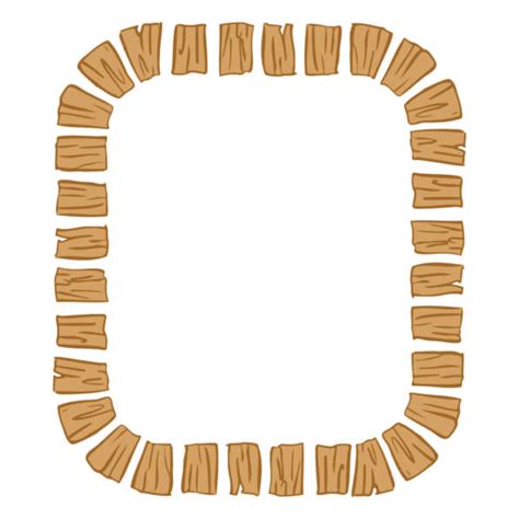 Download Wooden Block Rectangle Outline Frames Online Creative Fabrica