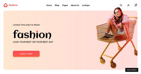 wpcodevo lc28 fashion ecommerce website codesandbox