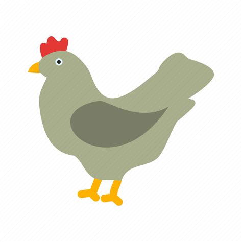Agriculture Chicken Farm Hen Livestock Poultry Icon Download On