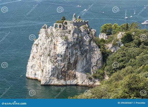Historic Castello Vecchio Di Duino Stock Image Image Of Mediterranean