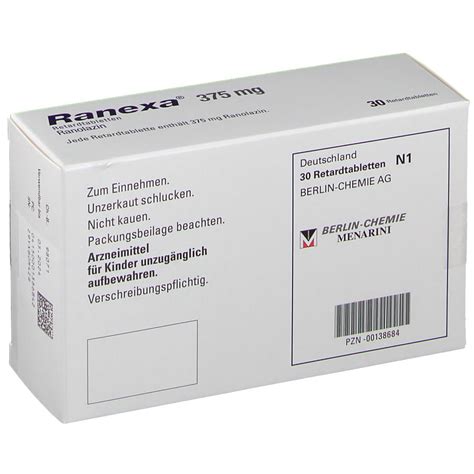 Ranexa® 375 Mg 30 St Mit Dem E Rezept Kaufen Shop Apotheke