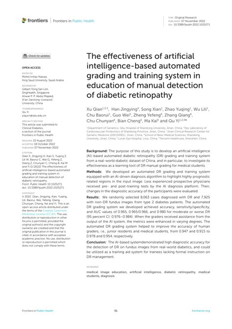 Pdf The Effectiveness Of Artificial Intelligence Based Automated Grading And Training System