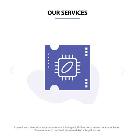 Our Services Cpu Microchip Processor Processor Chip Solid Glyph Icon
