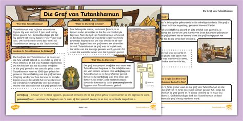 Antieke Egipte Die Graf Van Tutankhamun Feite Lêer