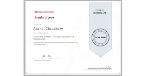 Anshul Chaudhary On Linkedin Completion Certificate For Supervised