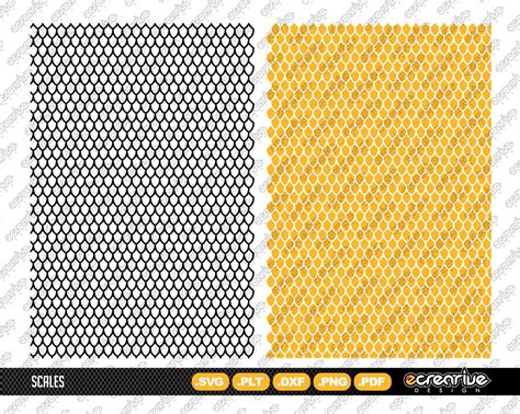 Scales Vector Laser Stippling Pattern Template Svg Plt Etsy