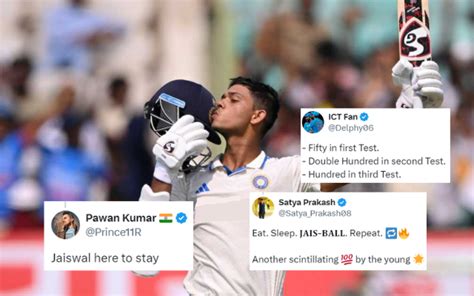 Eat Sleep Jais Ball Repeat Fans Hail Yashasvi Jaiswal For Match