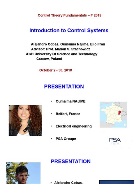 Introduction To Control Systems Control Theory Fundamentals F 2018 Download Free Pdf