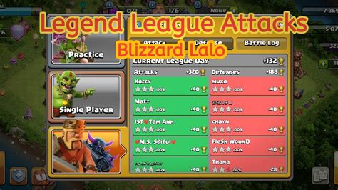 Legend League Attacks January Season Day22 Blizzard Lalo Youtube