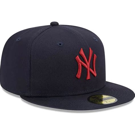 New Era Flat Brim Red Logo 59FIFTY League Essential New York Yankees