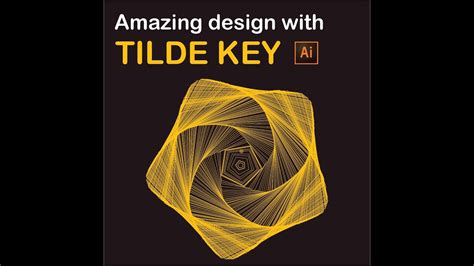 How To Create Amazing Design Using Tilde Key In Adobe Illustrator Web Design Tutorials