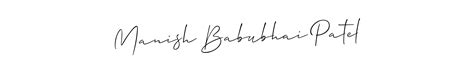 90 Manish Babubhai Patel Name Signature Style Ideas Best Esignature