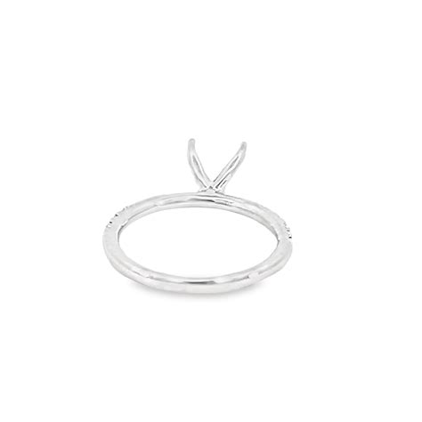 Platinum Accented Semi Mount Engagement Ring 001 140 04152