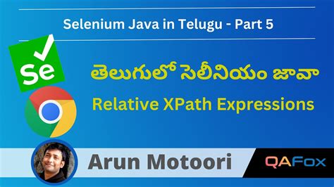 Xpath Expressions Relative Xpath Expressions In Telugu Selenium Java Part 5 Youtube