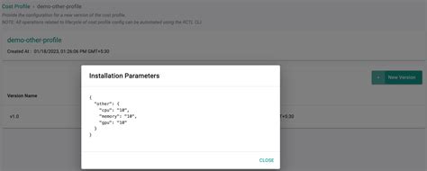 KOP Cost Profiles Installation Profiles Rafay Product Documentation