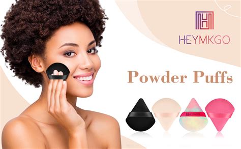 HEYMKGO Houpette Maquillage 4 pièces Houppette Maquillage Poudre Libre