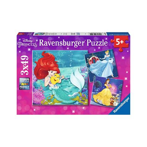 Ravensburger 3 X 49 Piece Puzzles Disney Princesses Adventure