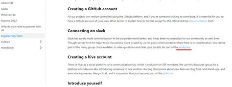 Expired Slack Link In The Engineering Team Page · Issue 15 · Sef