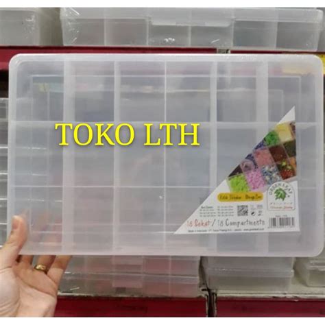 Jual Kotak Perkakas Reiko 1418 Sekat 18 Green Leaf Kotak Box Baut