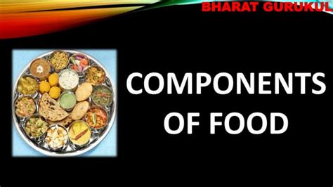 Components Of Food Class 6th Chapter 2 Science Pptx
