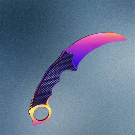 Деревянный нож Керамбит Градиент из игры Cs Go купить с доставкой по выгодным ценам в