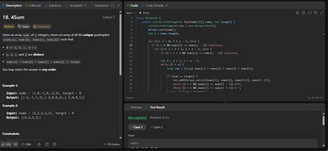 Day 55 Of Leetcode Challenges Dsa With Java Today I Tackled The 4sum Sagar Kumar