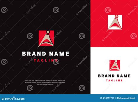 Tres Set Color De Fondo Una Letra Icono De Logotipo De Plantilla De