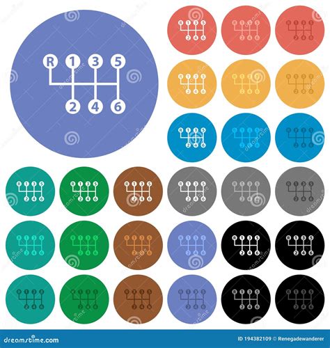 Seis Velocidades De Desplazamiento Manual Del Engranaje Redondeado