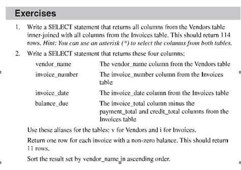 Exercises 1 Write A Select Statement That Returns