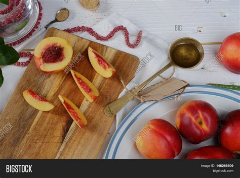 Healthy Eating Peaches Image And Photo Free Trial Bigstock