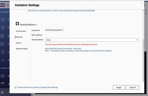 Installation Within Container Station Doesnt Work Installation Home Assistant Community
