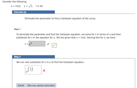 [solved] Consider The Following X Ln T Y T T64 Eliminate