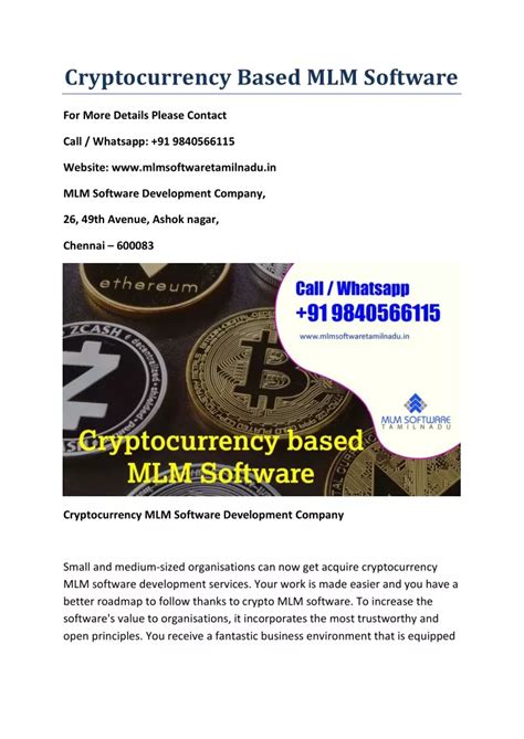 Ppt Cryptocurrency Based Mlm Software Powerpoint Presentation Free