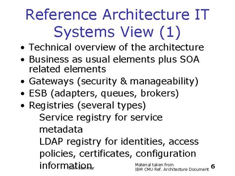 Seminar On Service Oriented Architecture High Level Reference