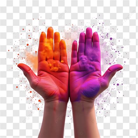 축제를 축하하는 홀리 색상으로 가득 찬 손 홀리 색상으로 가득 찬 손 색의 축제를 축하하다 홀리 축하 Png 일러스트 및 이미지 에 대한 무료 다운로드 Pngtree