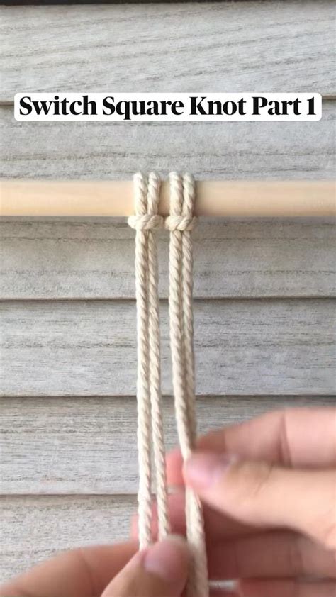 Switch Square Knot Pinterest Macrame Macrame Plant Hanger Tutorial Macrame Patterns