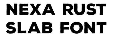 Nexa Rust Slab Font Dafont Free Font