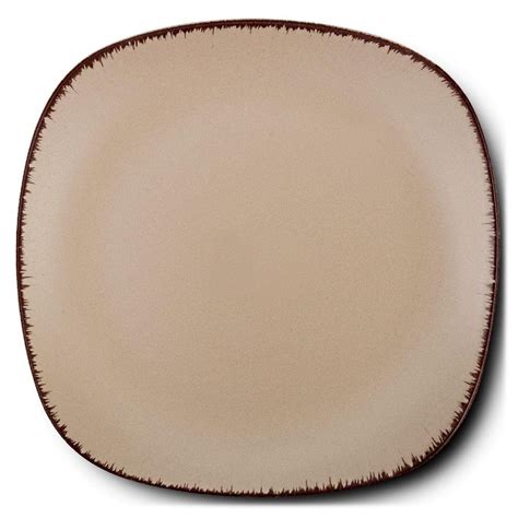 Nava Talerz Ceramiczny Kwadratowy Deserowy Płytki White Sugar 20 Cm