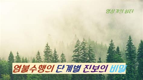 염불수행의 단계별 진보의 비밀 Youtube