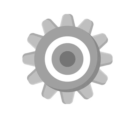 Premium Vector Gear On Background