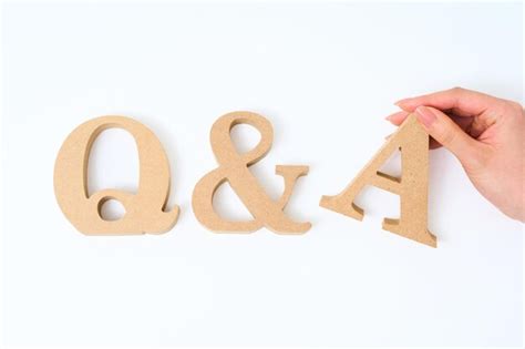Premium Photo Wooden Alphabet Blocks Arranged With The Word Qa
