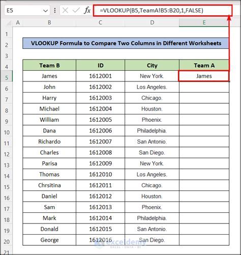 How To Compare Two Columns In Excel In Different Sheets Imaginative Minds